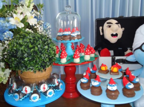 Decoração Festa Infantil Tema Smurfs