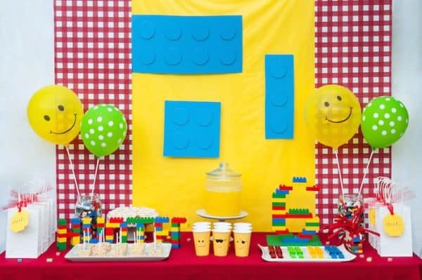 Decoração de Festa Infantil Tema Lego