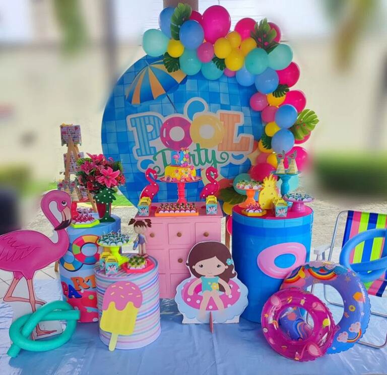 Festa Pool Party: decoração, lembrancinha, convite, bolo e muito mais