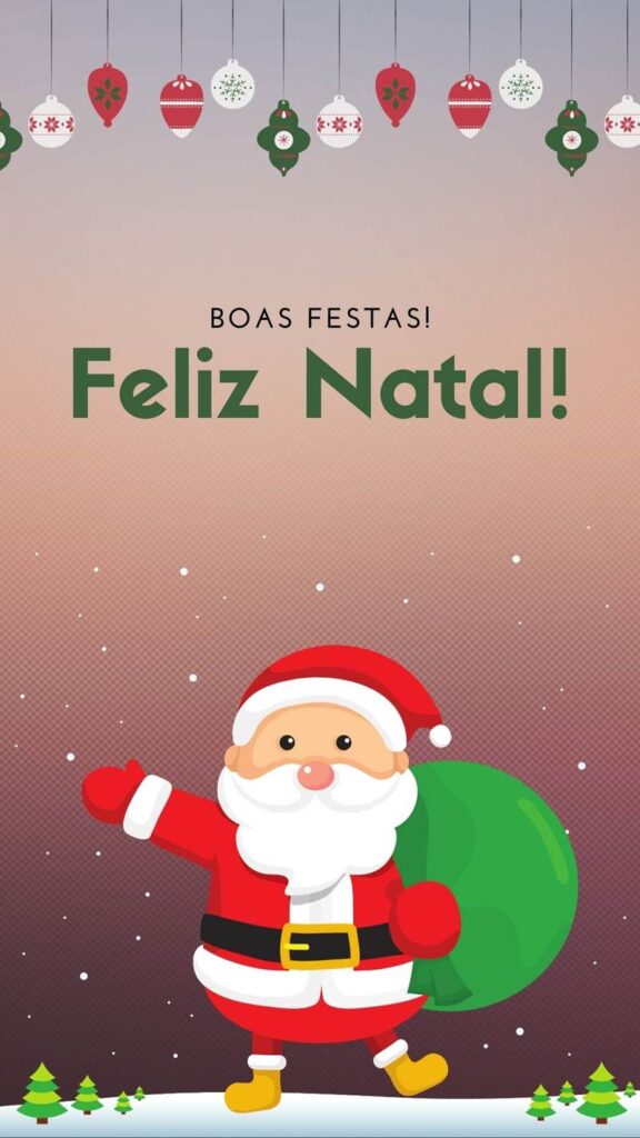 Cartãozinho de Feliz Natal para imprimir