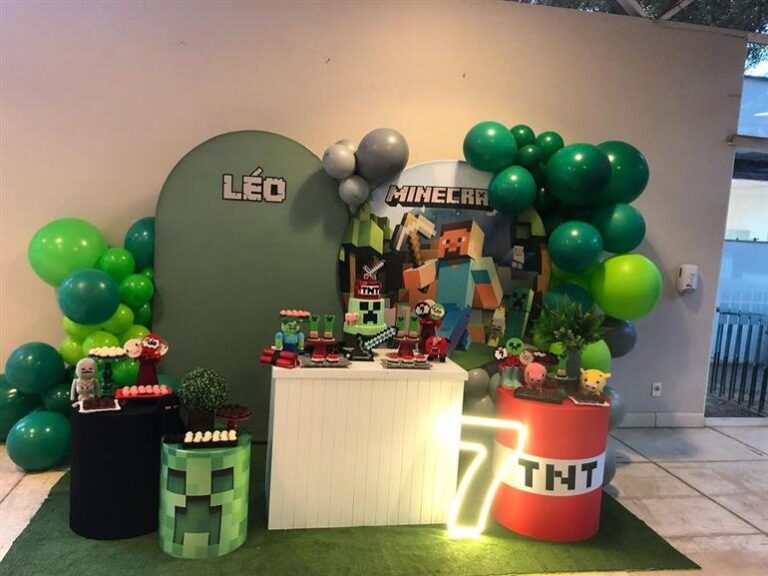 Decoração Minecraft: +50 ideias simples para festa de aniversário