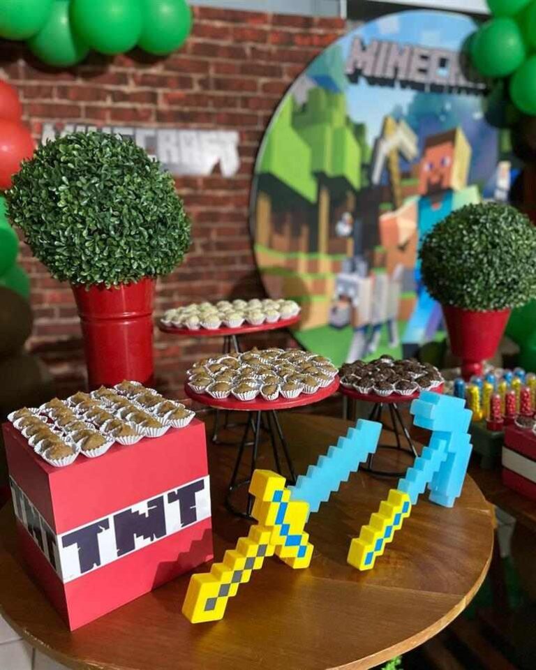 Decoração Minecraft: +50 ideias simples para festa de aniversário