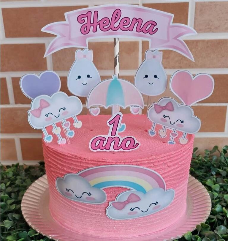 Bolo Chuva de Amor: 60 ideias para se inspirar!