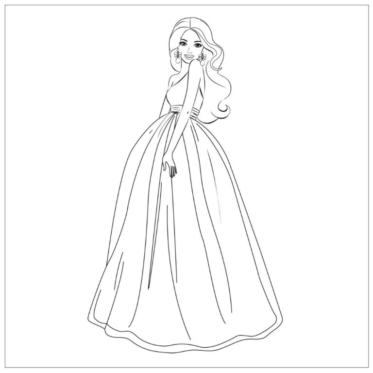 Barbie para Colorir: desenhos fofos para imprimir