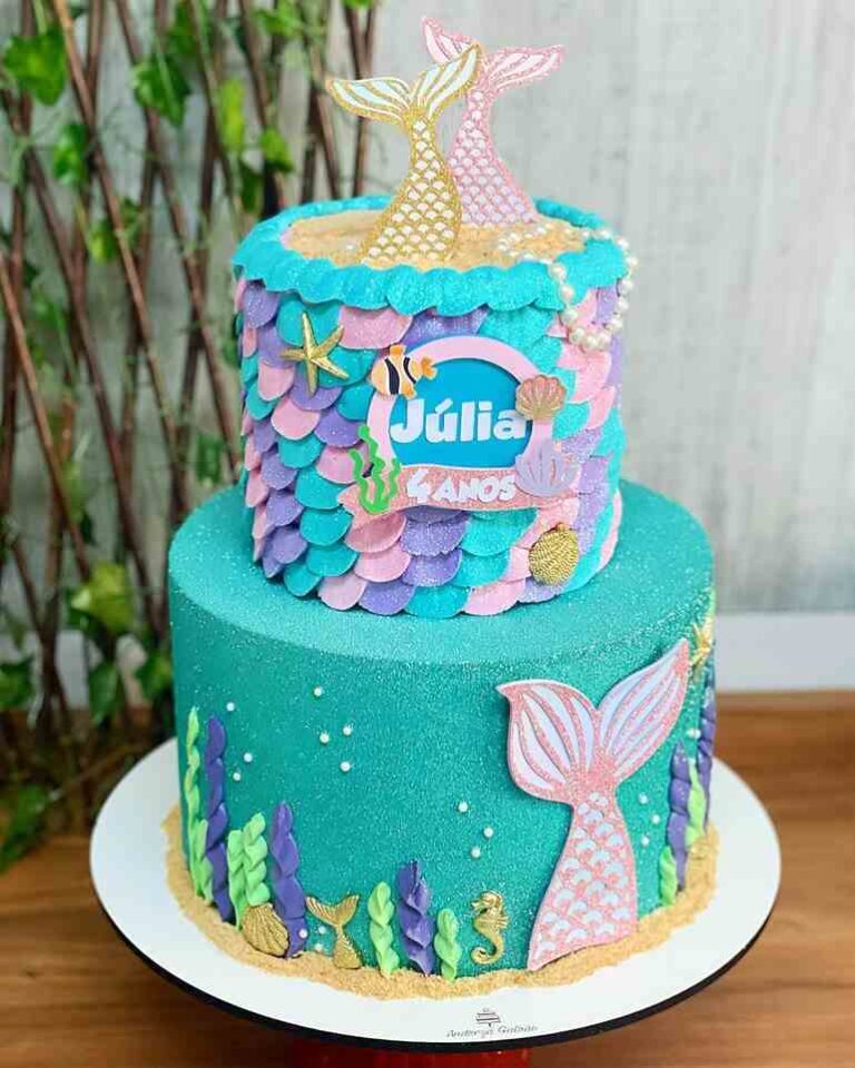 Bolo Sereia: 60 Modelos para impressionar