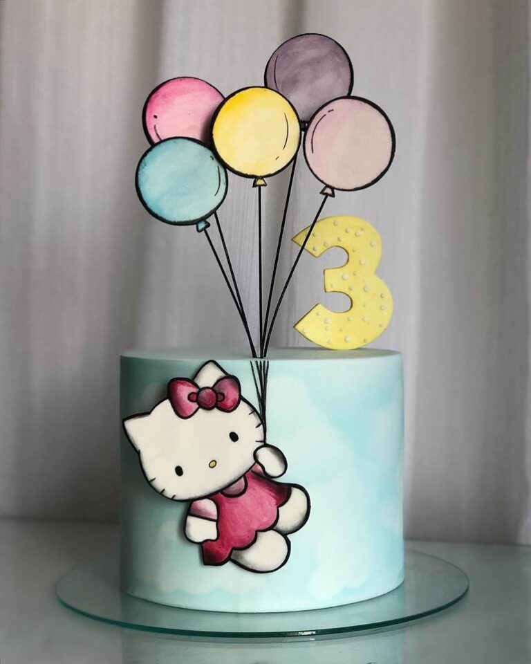 Bolo da Hello Kitty: 50 ideias simples e encantadoras