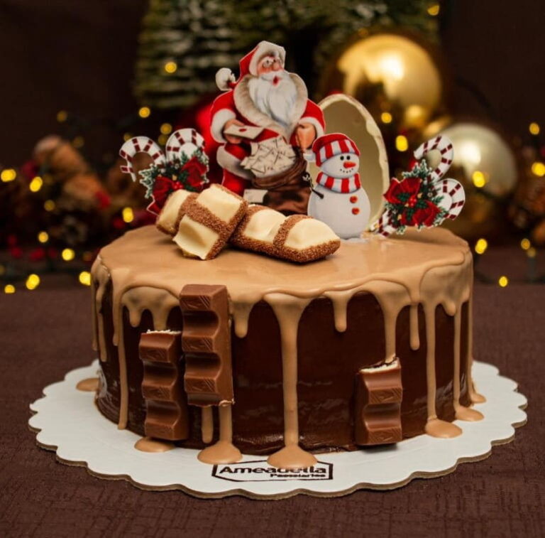 Bolo de Natal: +80 Modelos decorados e topo para imprimir
